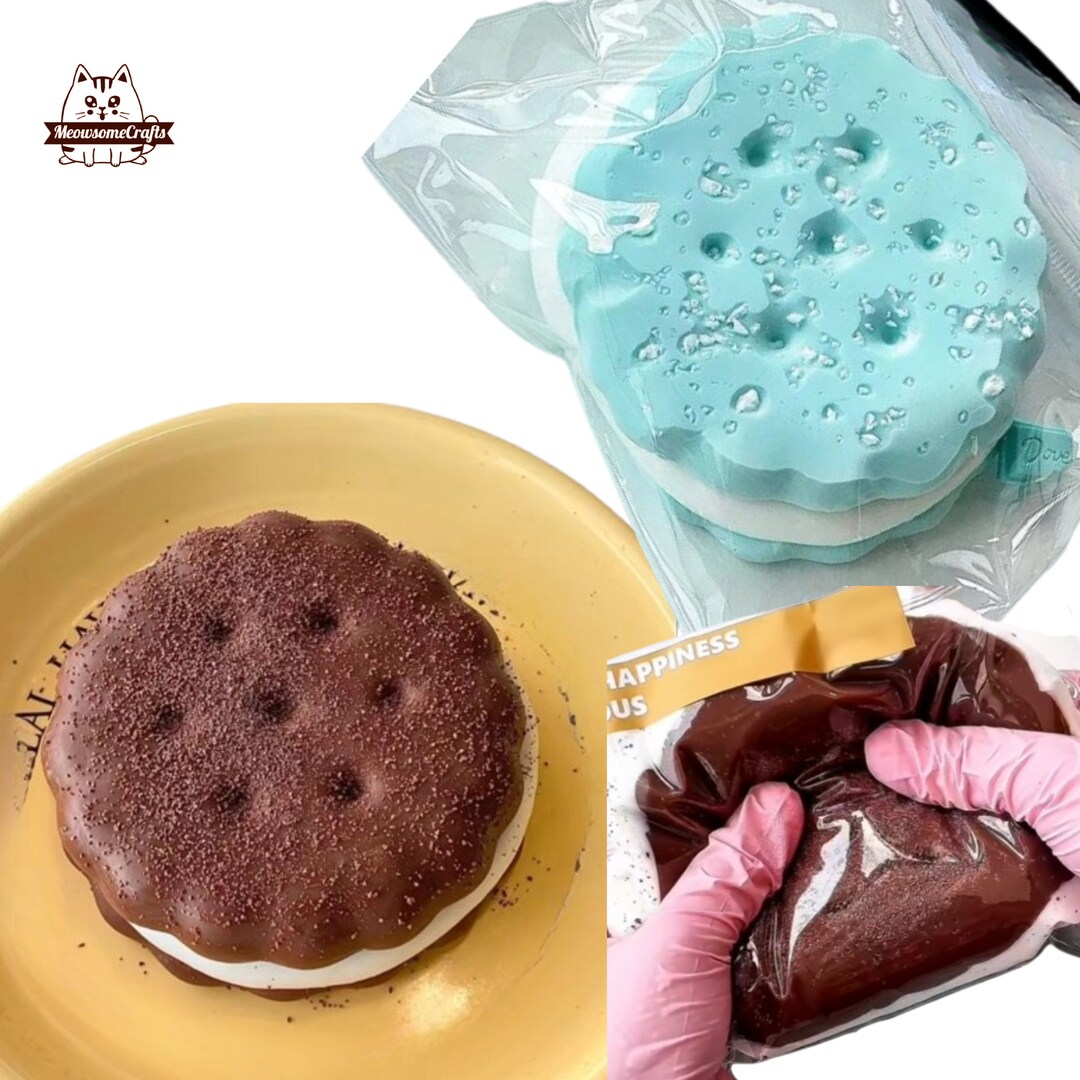 Sandwich Cookies Food Dessert Squishy Squeezable Anxiety Stress Relief ...