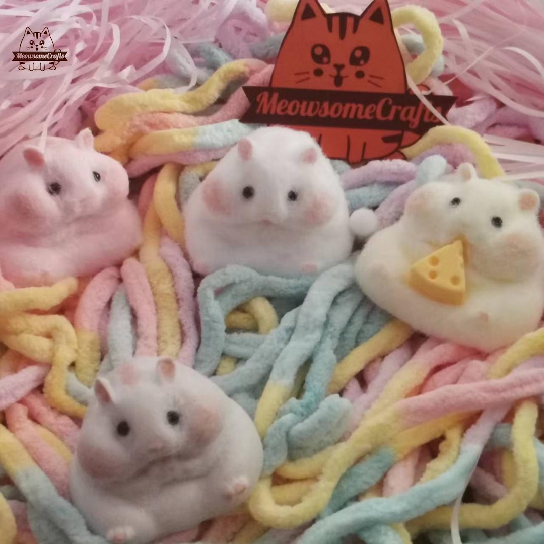 Furry Squishy Hamster Mouse Customizable Squeezable Stress Relief ...