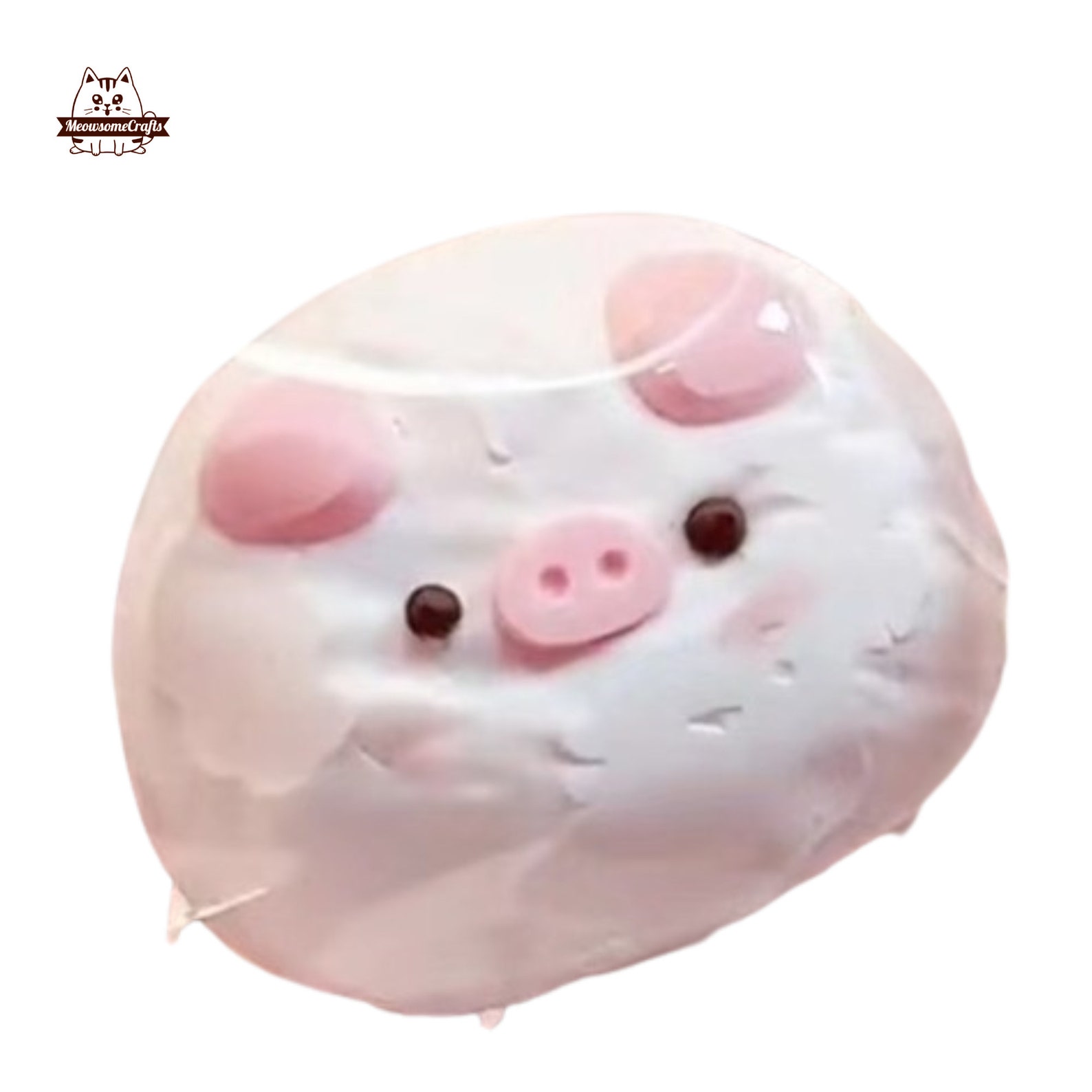 Pig Piggy Face Squishy Squeezable Anxiety Stress Relief Sensory Fidget ...