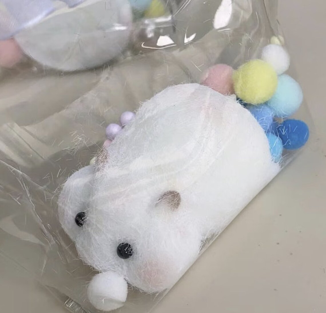 Furry Squishy Hamster Mouse Laying Customizable Squeezable Stress ...