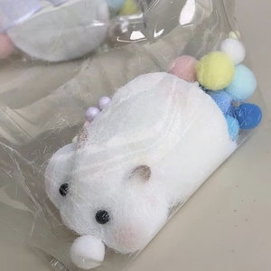 Furry Squishy Hamster Mouse Laying Customizable Squeezable Anxiety ...