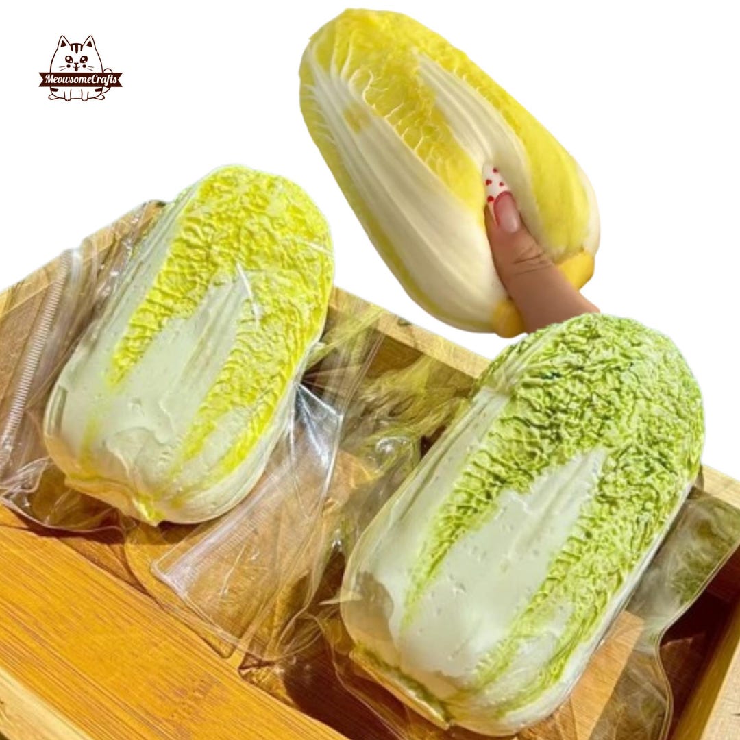 Soft Napa Cabbage Vegetable Squishy Squeezable Anxiety Stress Relief ...