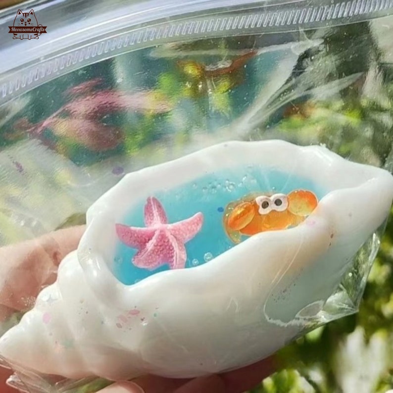 Ocean Seashell Conch Squishy Duck Crab Starfish Squeezable Anxiety ...