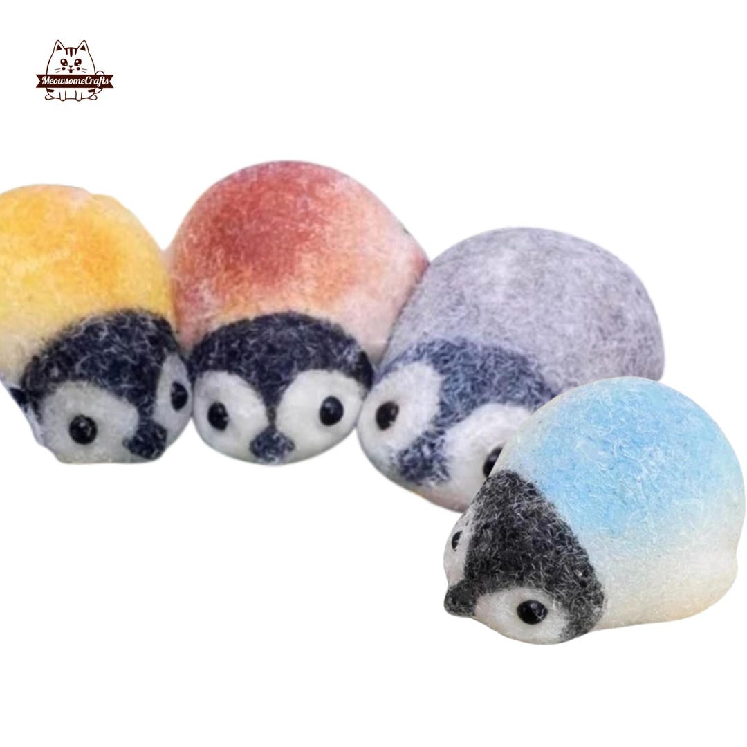 Soft Colorful Furry Penguins Squishy Squeezable Stress Relief Sensory ...