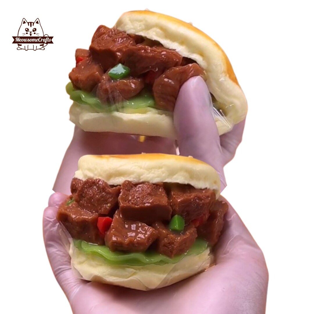 Braised Pork Sandwich Food Squishy Squeezable Stress Relief Sensory ...