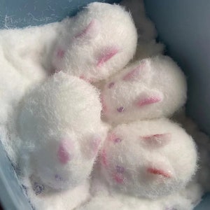 Furry Baby Rabbit Kitten Squishy Squeezable Stress Relief Sensory ...