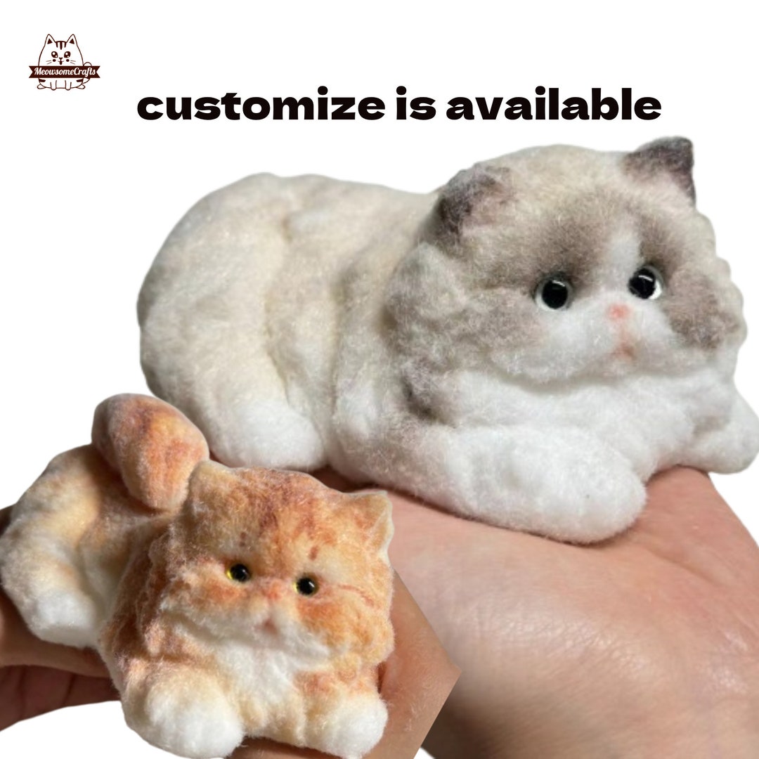 Furry Kitten Cat Squishy Customizable Squeezable Stress Relief Sensory ...