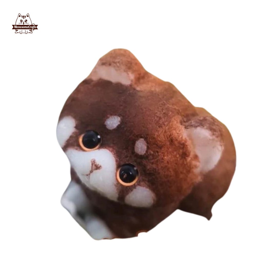Soft Furry Brown Cat Kitten Cat Squishy Squeezable Stress Relief ...