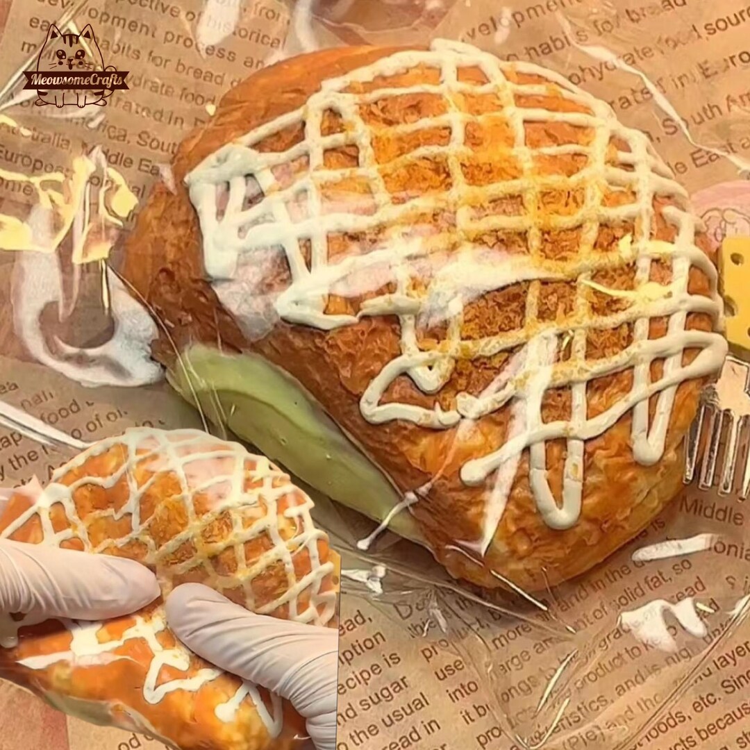 Puff Butter Bread Food Squeezable Anxiety Stress Relief Sensory Fidget ...