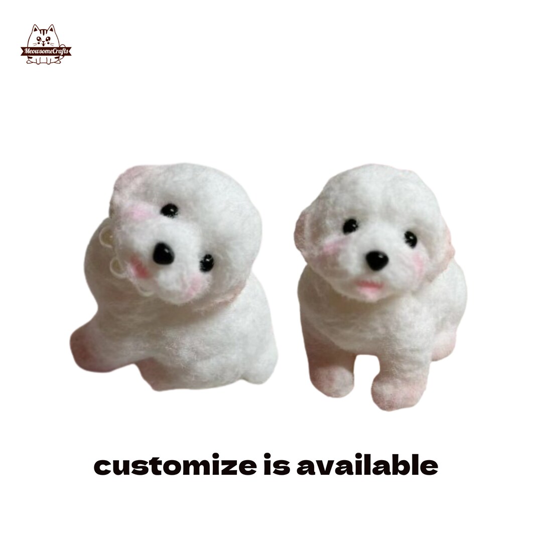 Furry Puppy Dog Squishy Customizable Squeezable Stress Relief Sensory ...