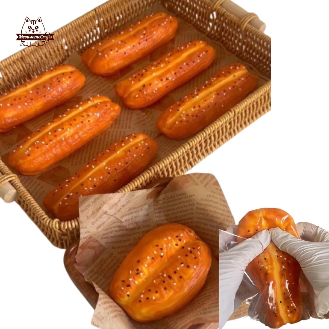 Bread Buns Food Shape Squishy Squeezable Stress Relief Sensory Fidget ...