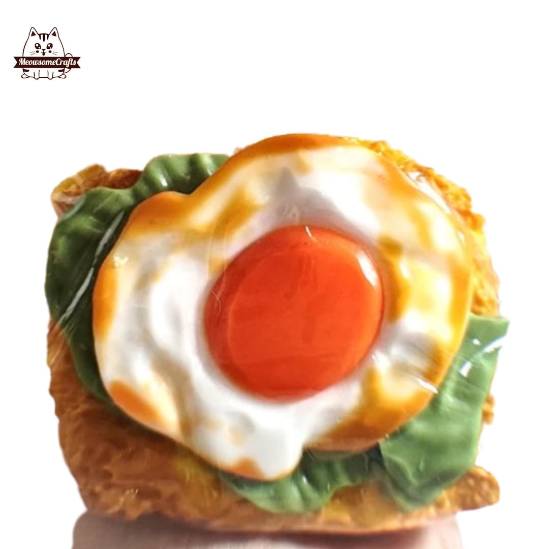 Fried Egg Toast Food Taba Squishy Squeezable Stress Relief Sensory ...