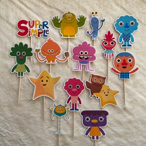 Super Simple Songs Cupcake Toppers, Super Simple Party Decor - Etsy