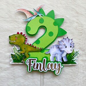 Dinosaur Cake Topper, Dinosaur Party Decor - Etsy