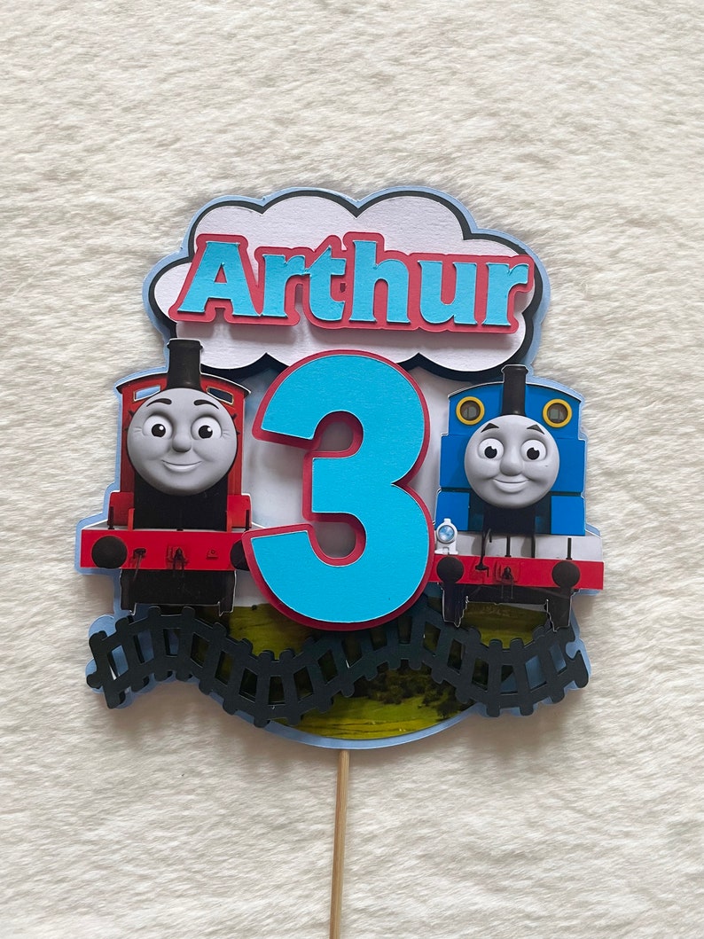Thomas the Tank Engine Cake Topper, Thomas Party Decor - Etsy