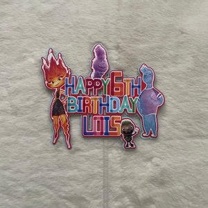 Elemental Cake Topper, Elemental Party Decor - Etsy UK