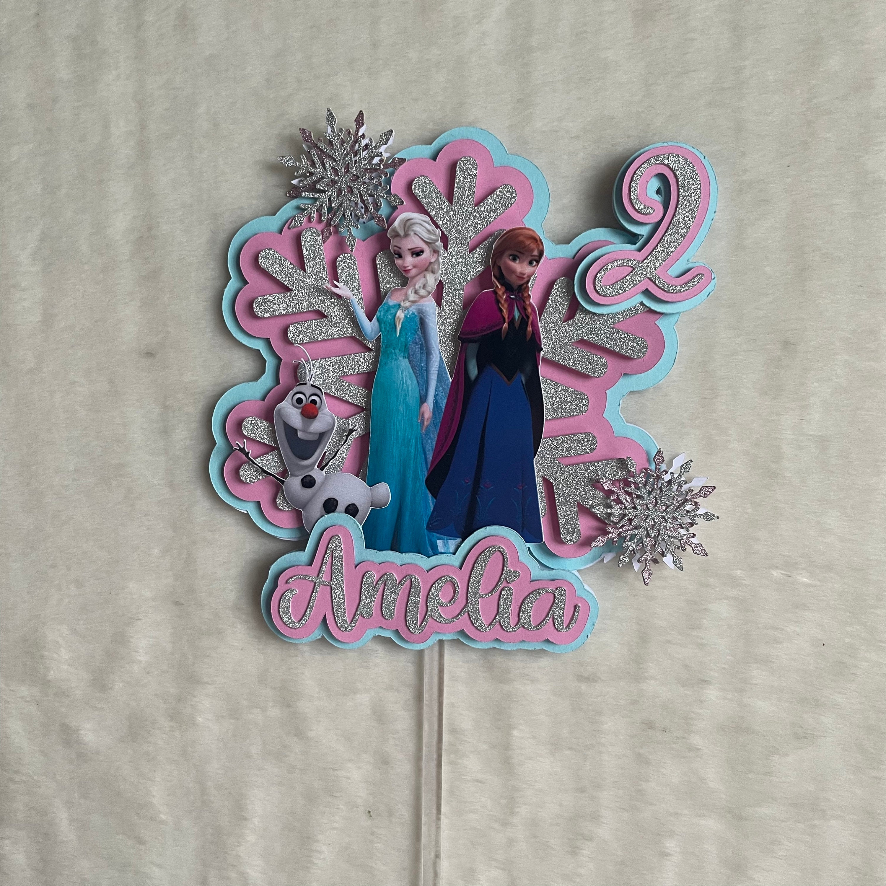 Frozen Cake Topper Elsa Anna Party Decor Frozen Party - Etsy UK