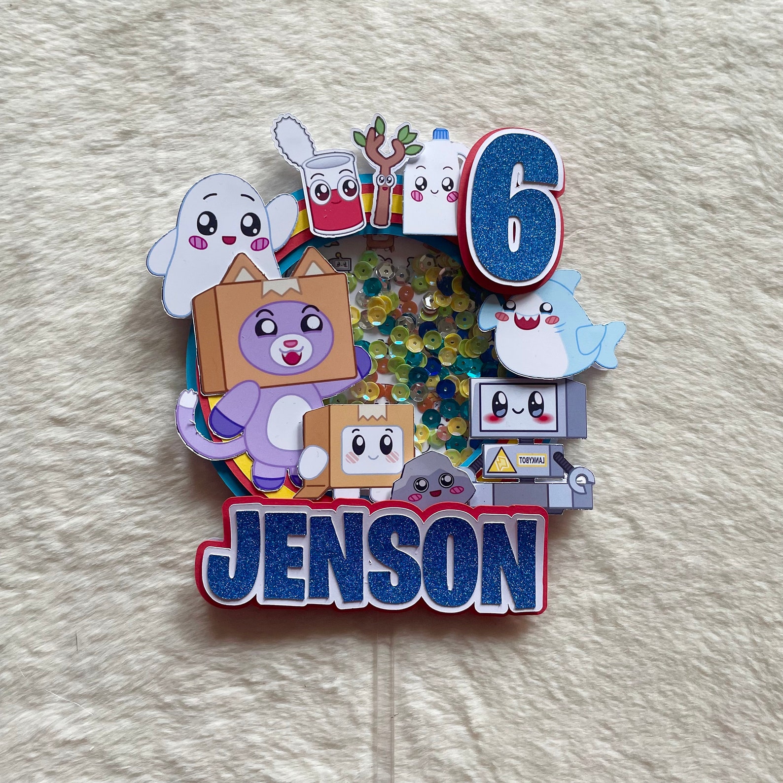 Lanky Box Cake Topper, Lanky Box Party Decor - Etsy