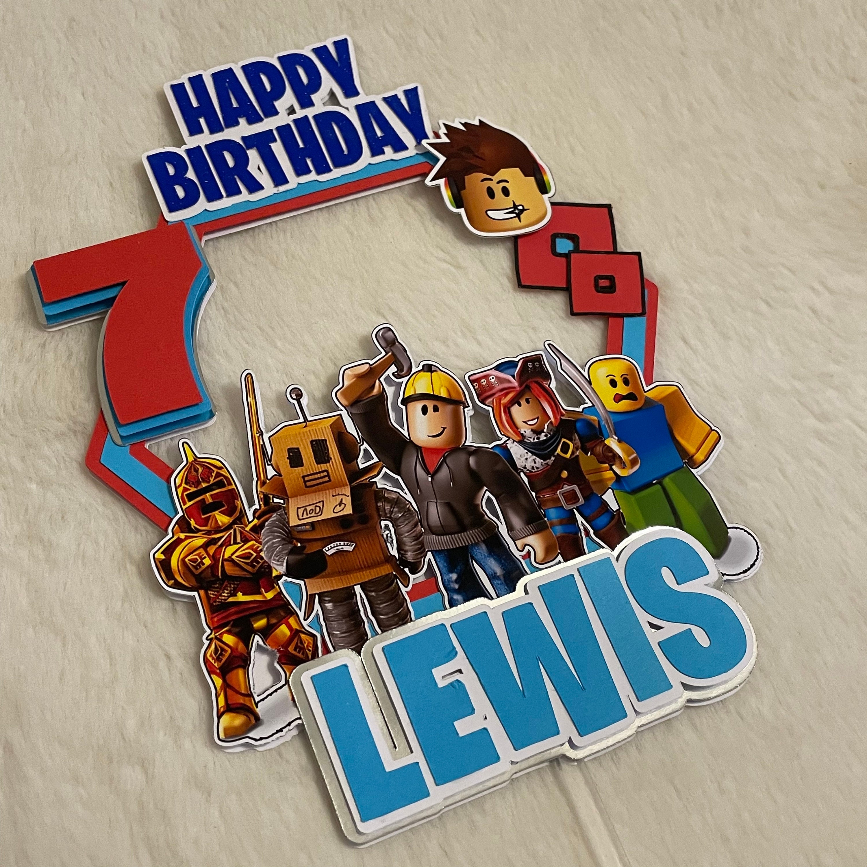 Roblox Cake Topper Roblox Party Decor - Etsy UK