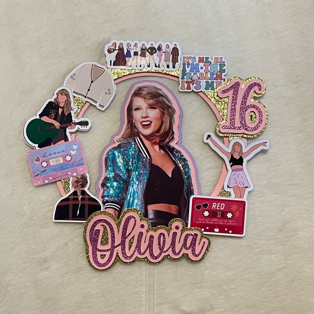 Taylor Swift Cake Topper, Party Decor - Etsy UK