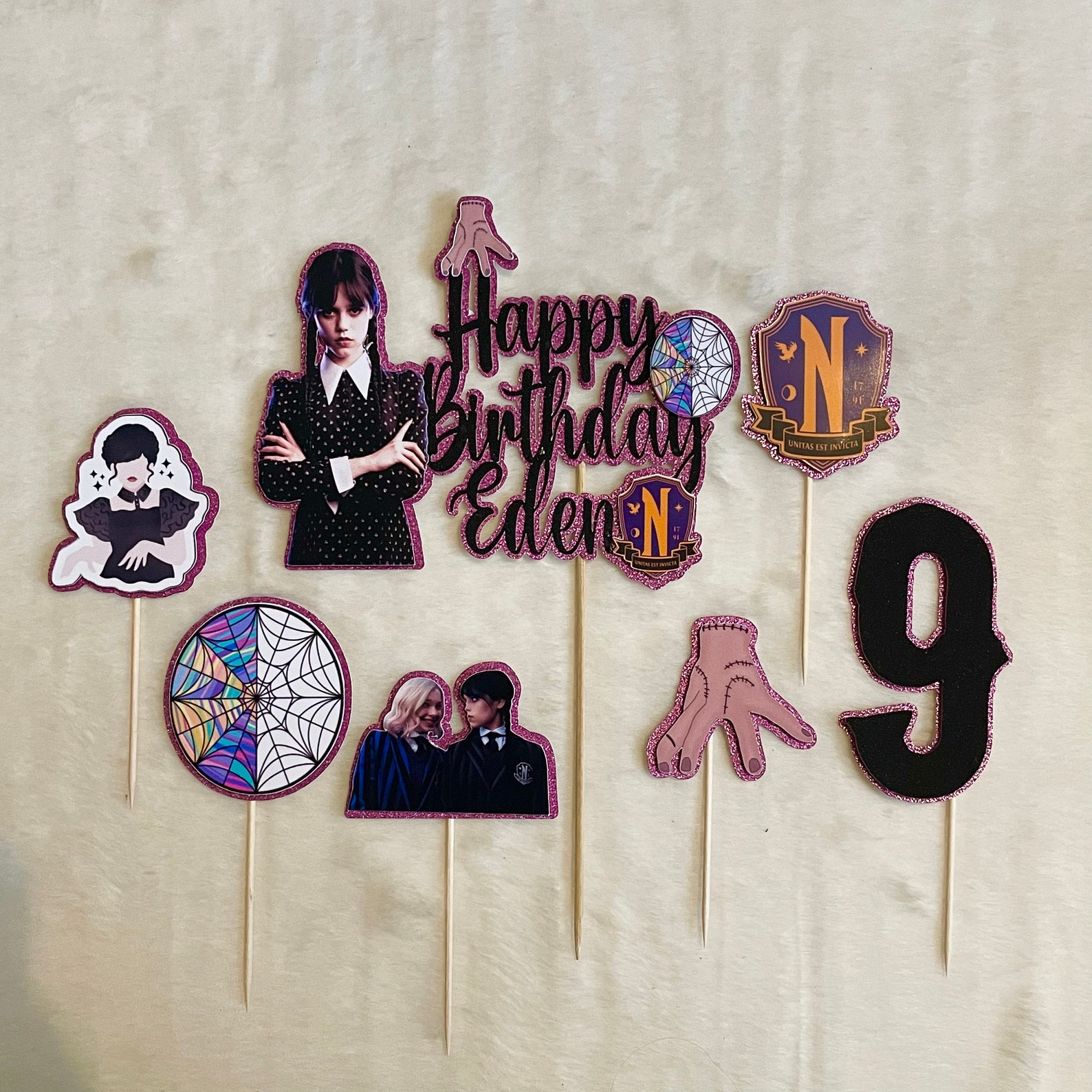 Wednesday Cake Topper, Wednesday Party Decor - Etsy UK