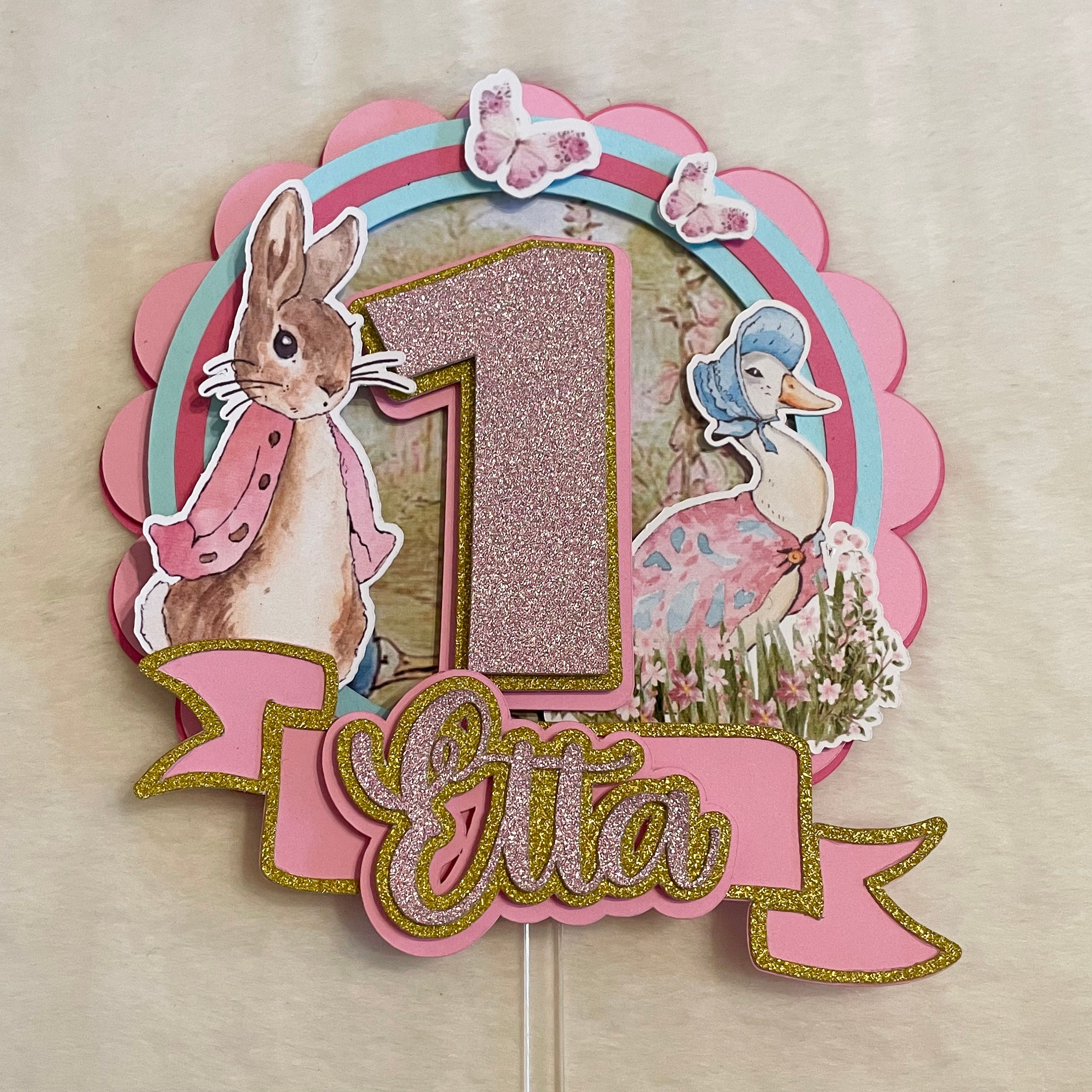 Peter Rabbit, Jemima Flopsy Cake Topper - Etsy