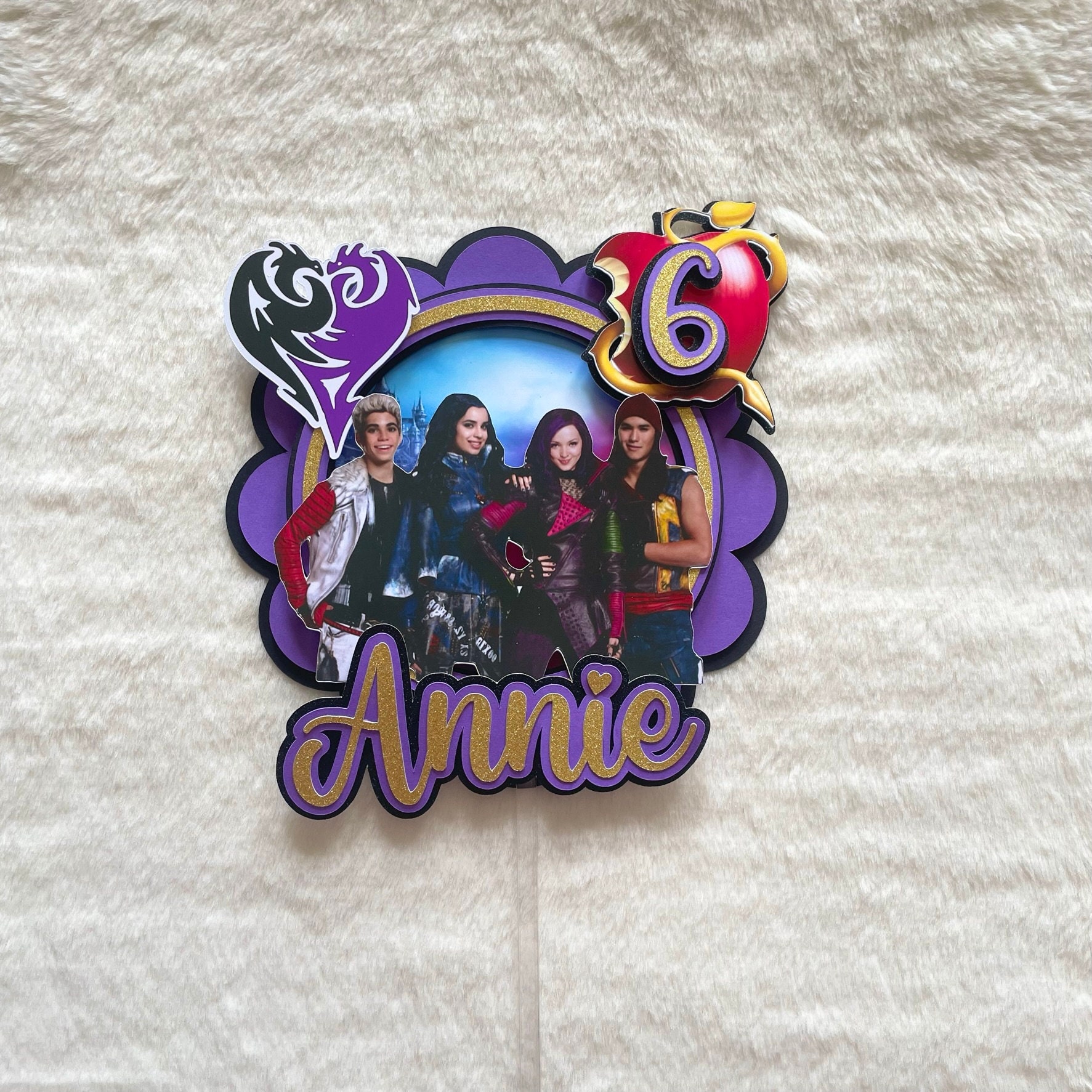 Descendants Cake Topper, Descendants Party Decor - Etsy UK