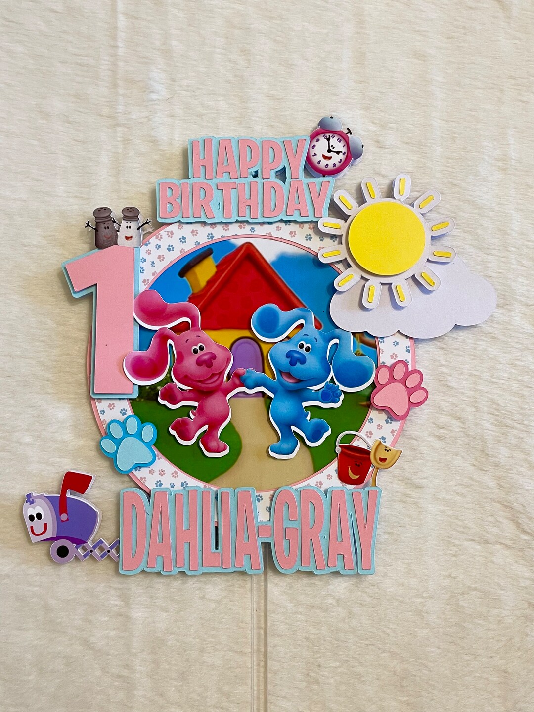 Blues Clues Cake Topper Blues Clues Party Decor Etsy