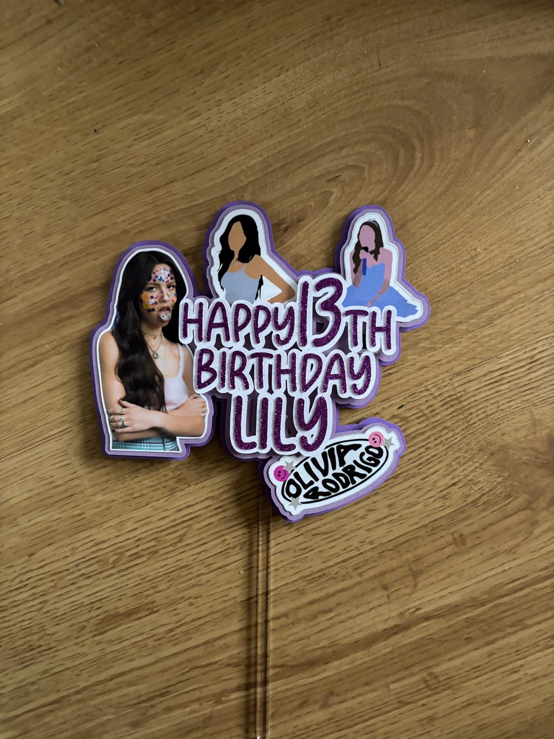 Olivia Rodrigo Cake Topper, Olivia Party Decor - Etsy