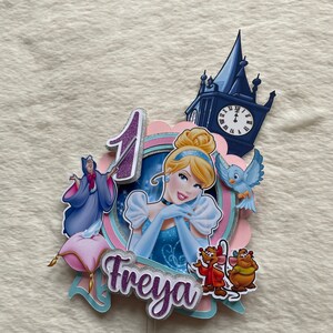 Cinderella Cake Topper, Princess Cake Topper Party - Etsy
