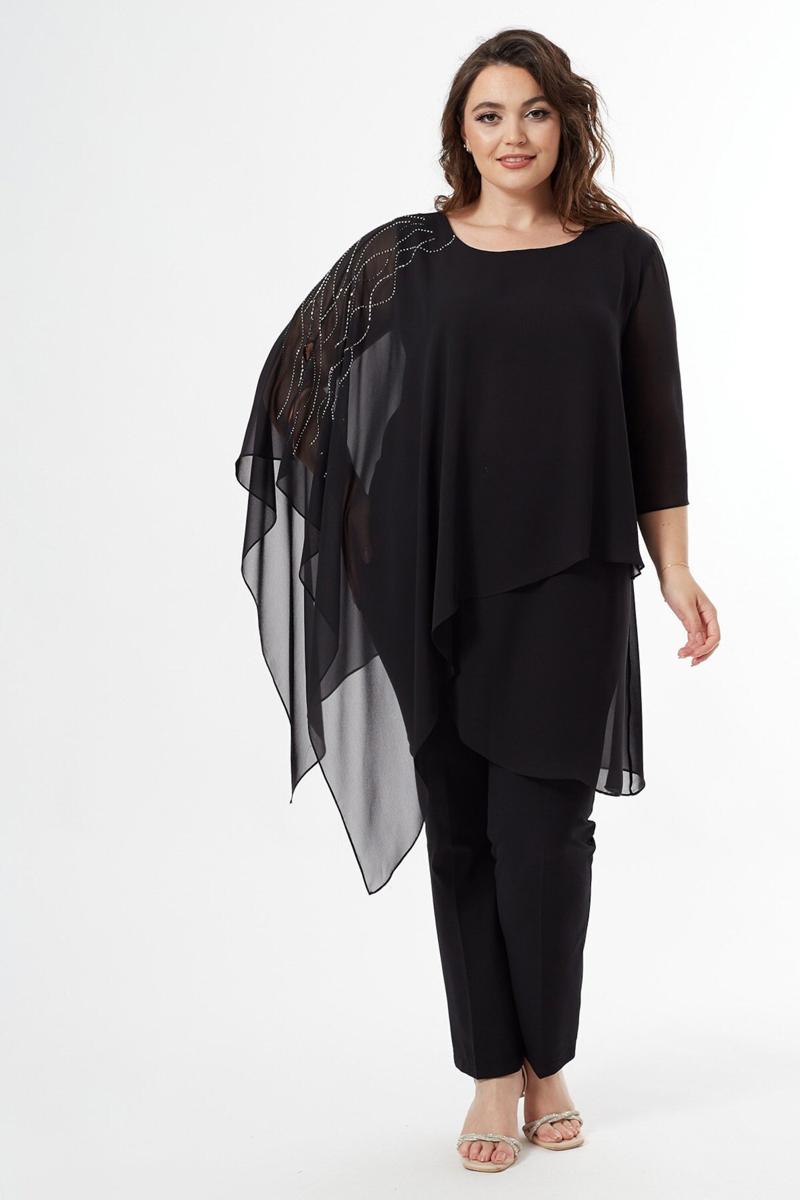 Black Tunic, Bat Sleeve Blouse, Plus Size Blouse, Tunic Top for Women ...