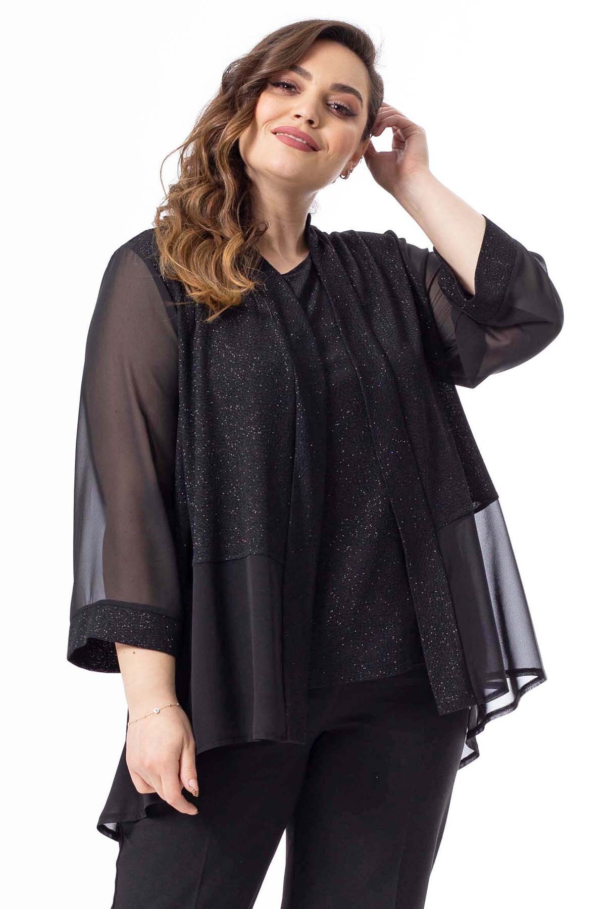 Body Jacket Set, Chiffon Jacket, Plus Size Clothing, Luminous Top ...