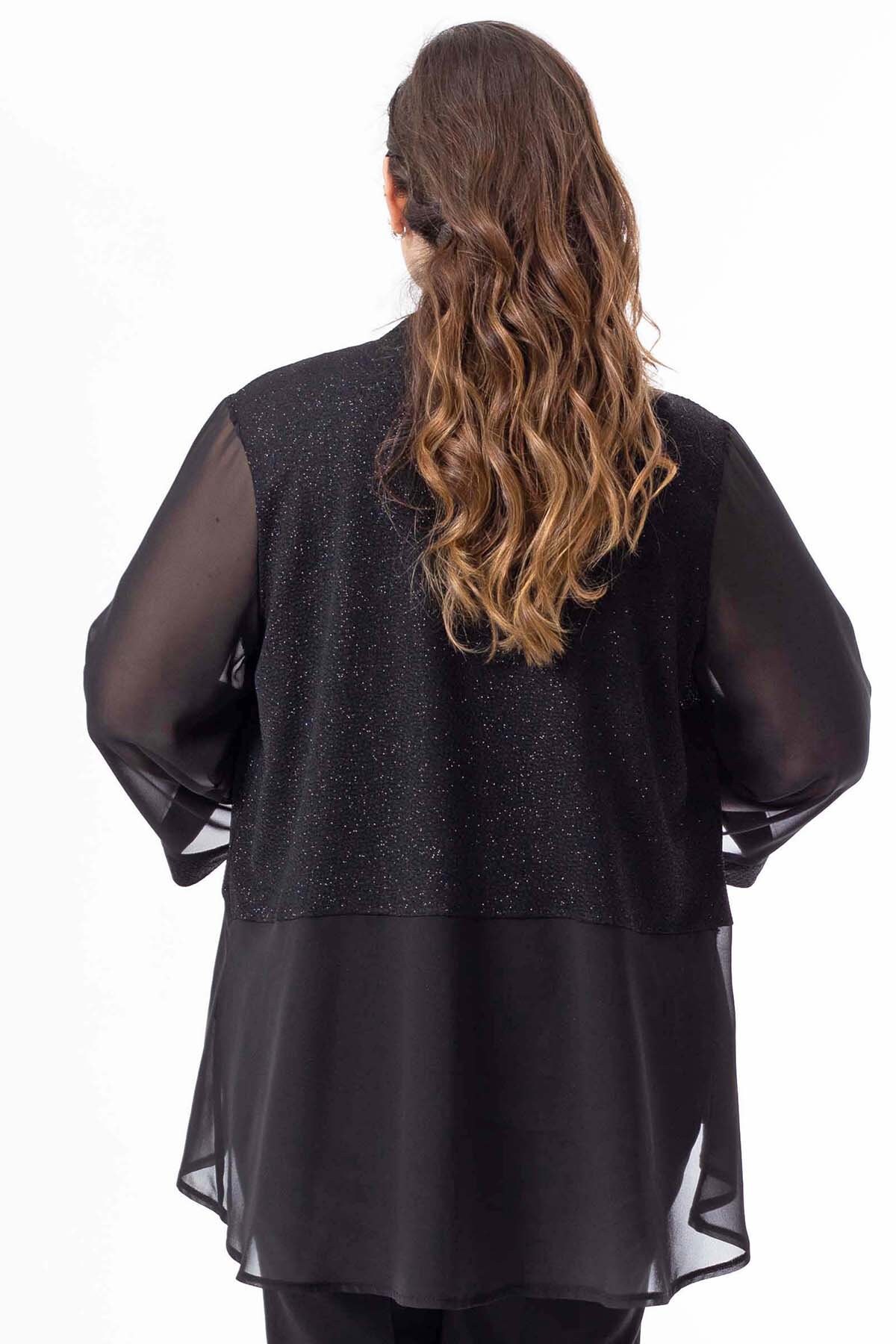 Body Jacket Set, Chiffon Jacket, Plus Size Clothing, Luminous Top ...