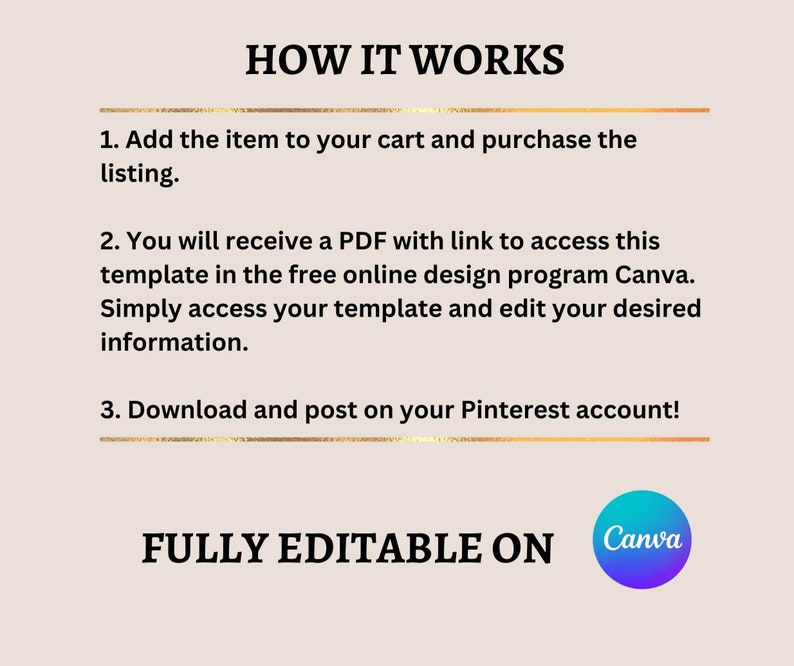 Pinterest Templates for Digital Products, Pinterest Canva Templates ...
