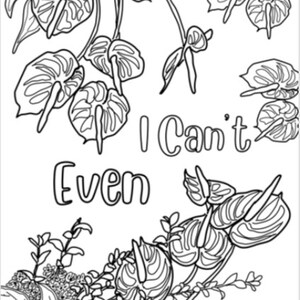 PDF Download - 35 Coloring Pages -the Millennial Coloring Book, This ...