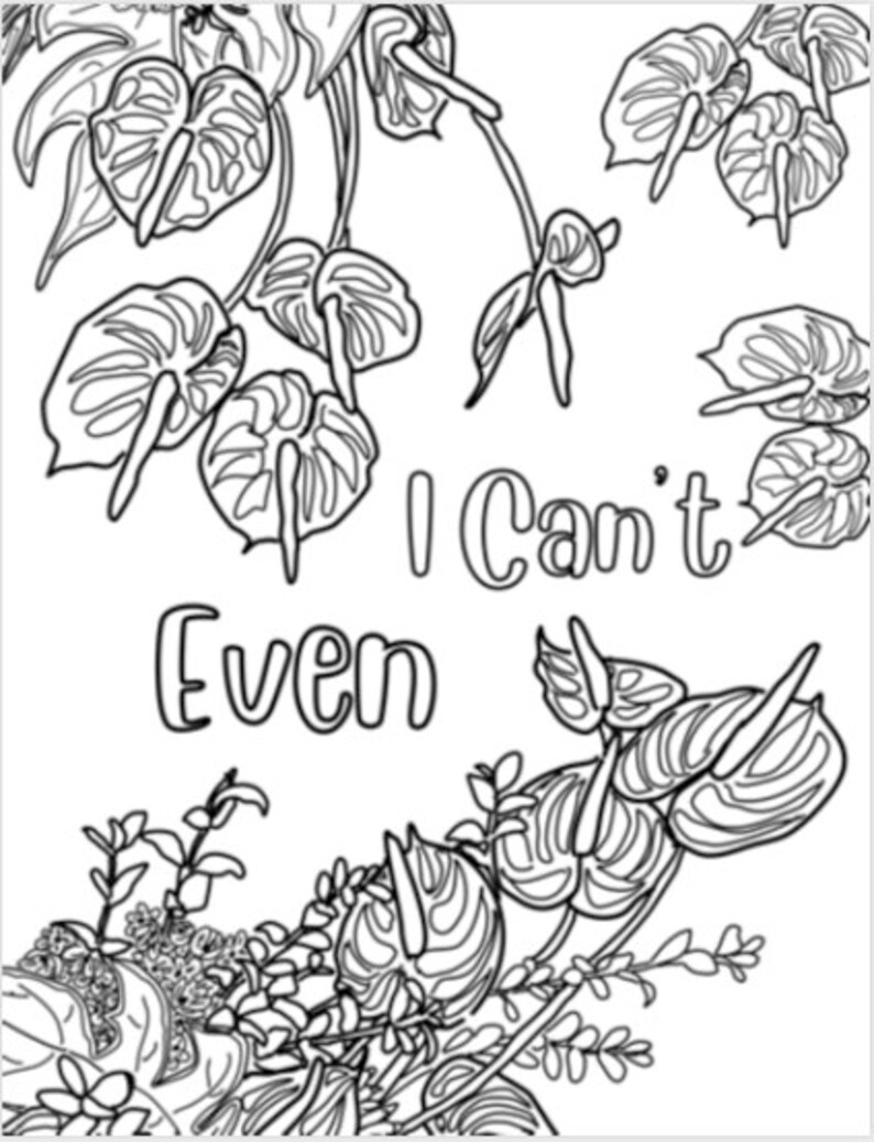 PDF Download 35 Coloring Pages the Millennial Coloring Book, This Book ...