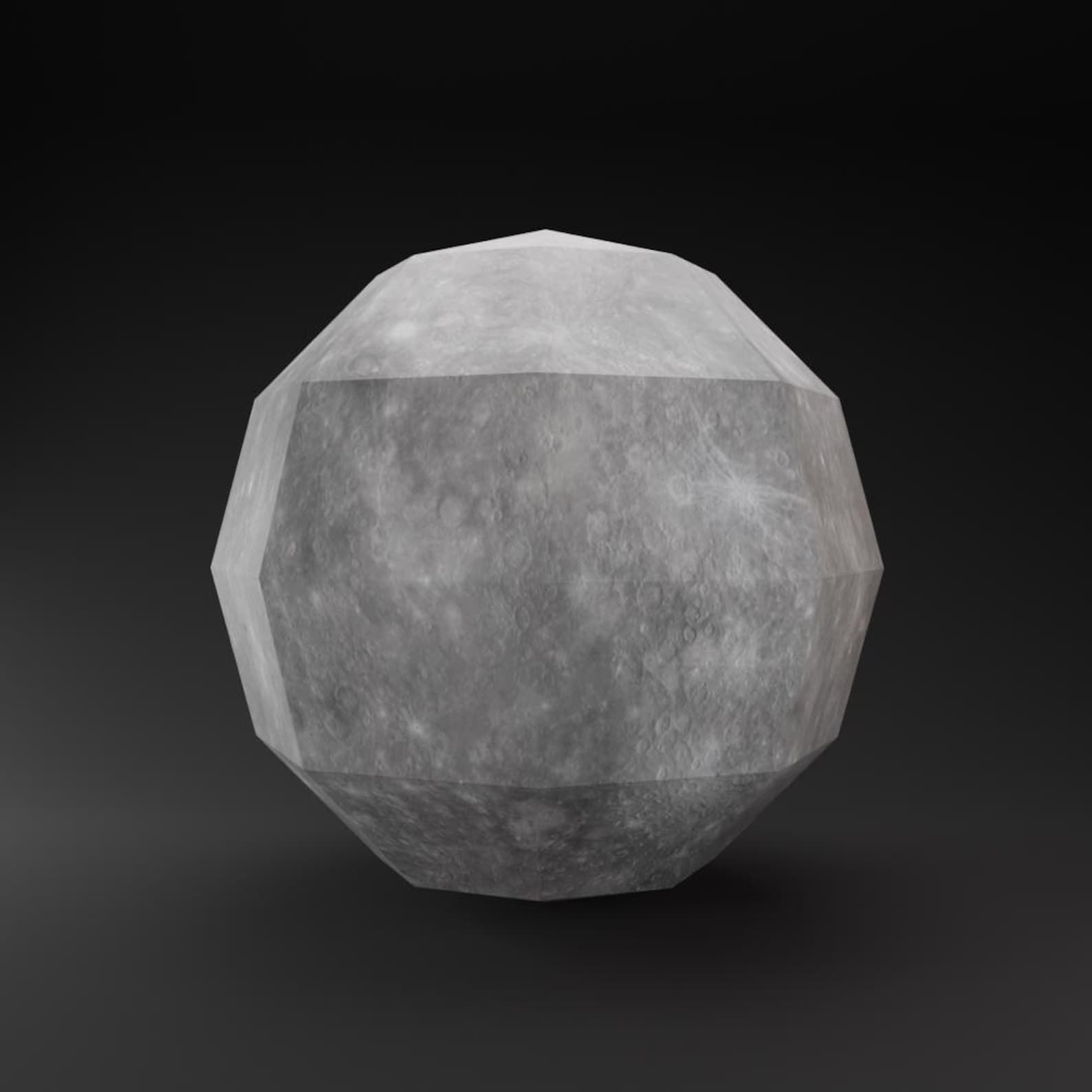 Low Poly Solar System Paper Model: DIY Kids Science Project (pdf, Dxf ...