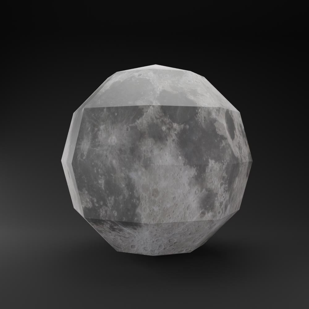 Low Poly Solar System Paper Model: DIY Kids Science Project (pdf, Dxf ...