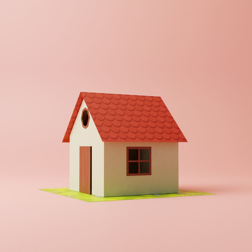 3d House Paper Craft DIY Model TEMPLATE in Pdf, Dxf and Svg Format ...