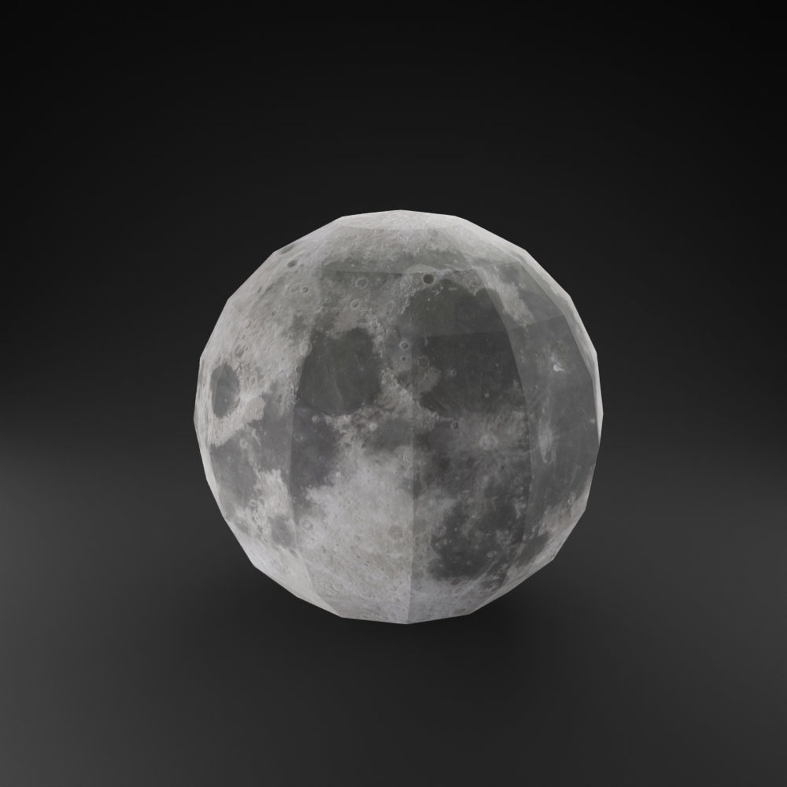 3d MOON Diy Model Paper Craft TEMPLATE in Pdf, Dxf and Svg Format, Kids ...