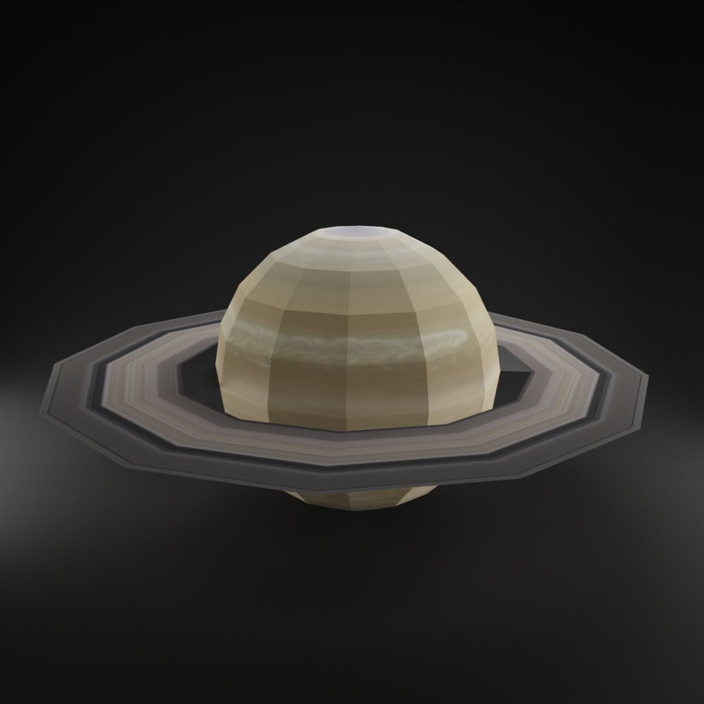3d SATURN Diy Model Paper Craft TEMPLATE in Pdf, Dxf and Svg Format ...