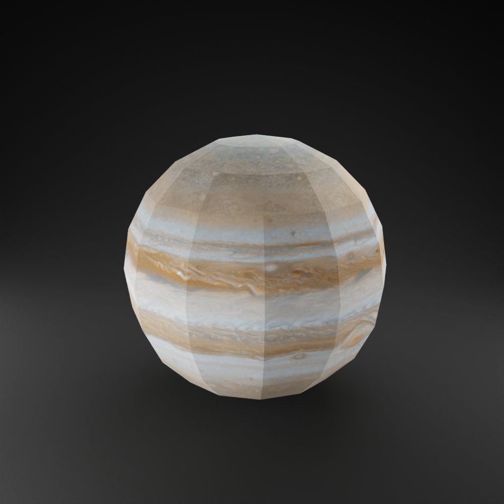 3d JUPITER Diy Model Paper Craft TEMPLATE in Pdf, Dxf and Svg Format ...