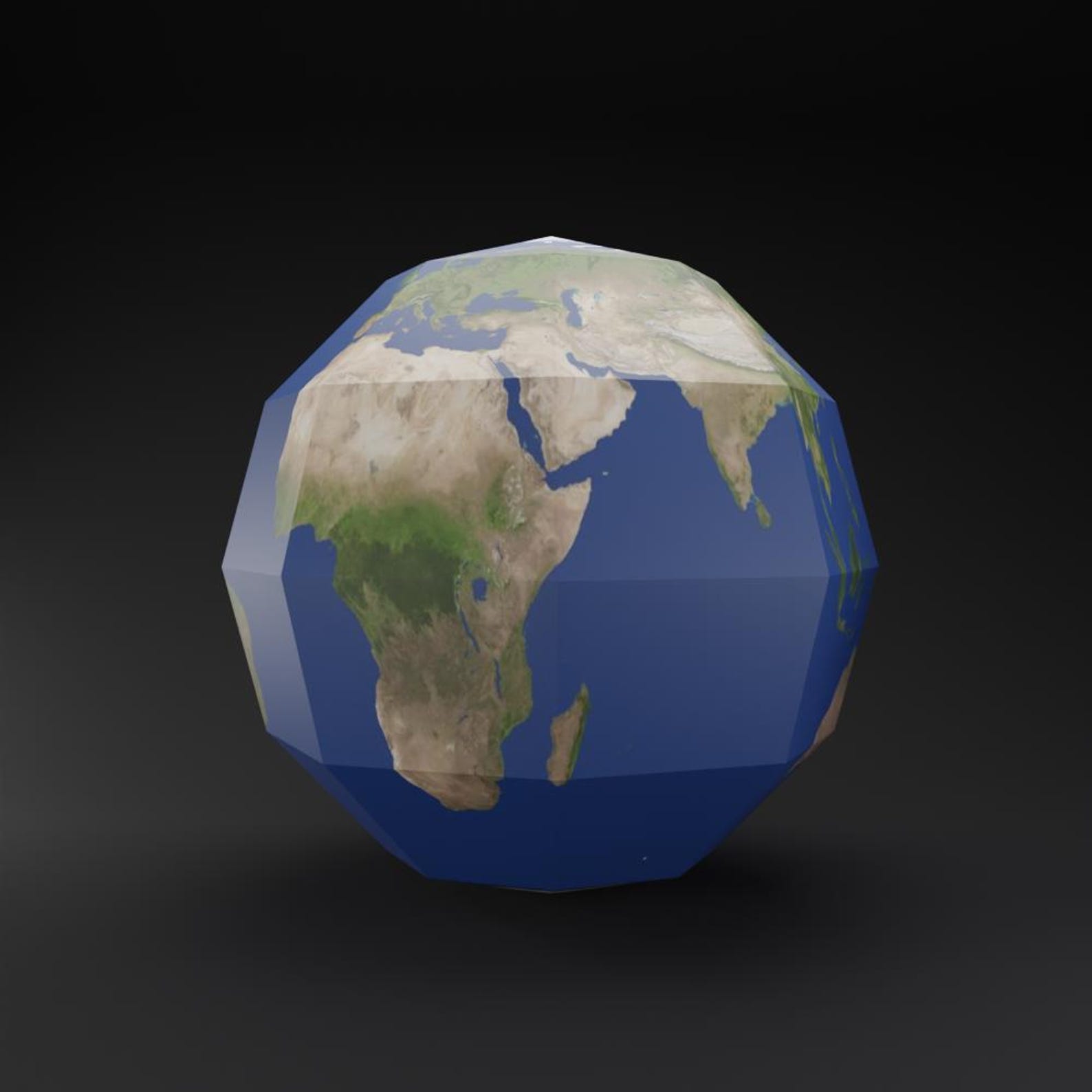 Low Poly Solar System Paper Model: DIY Kids Science Project (pdf, Dxf ...