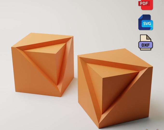 Simple Objects, Printable PDF Template, Papercraft, Download, 3d, Low ...