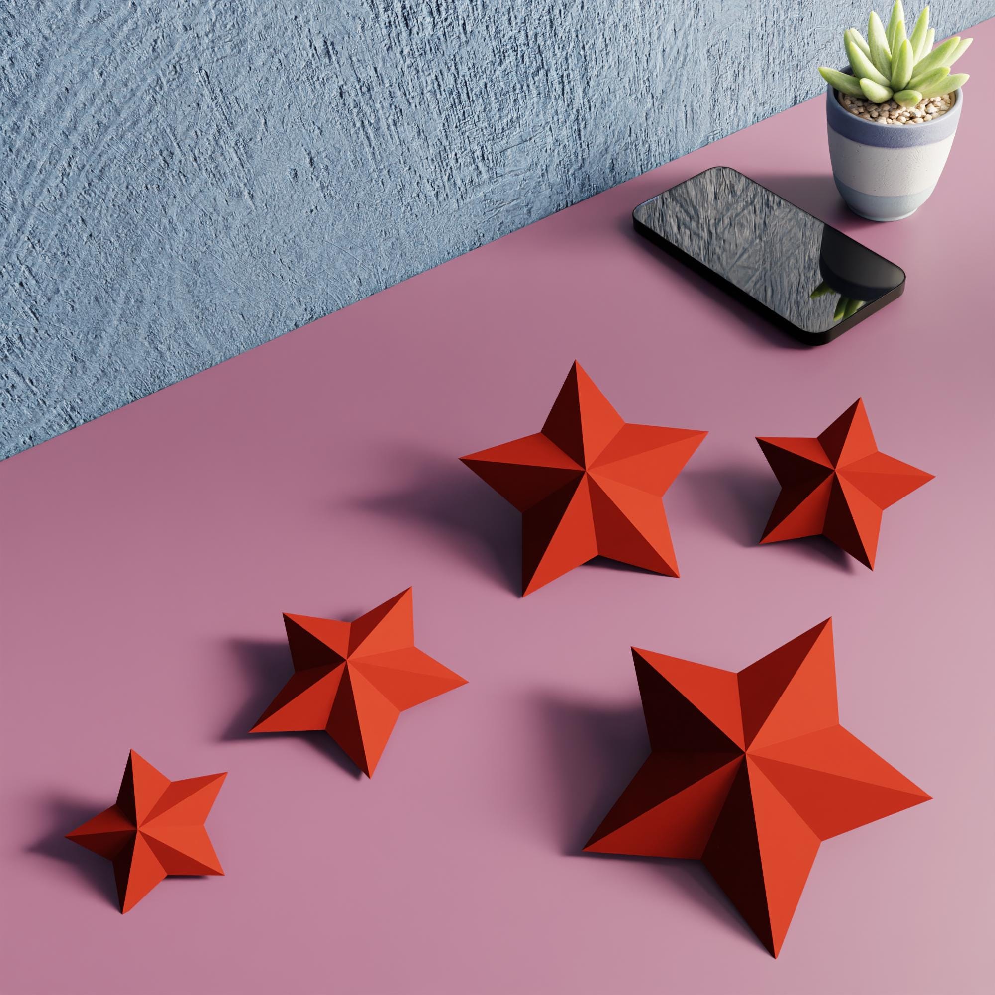 3D Star Papercraft Template, DIY Christmas Decor (pdf, Svg, Dxf) - Etsy