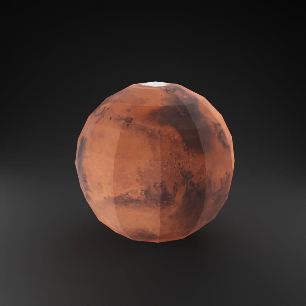 3d MARS Diy Model Paper Craft TEMPLATE in Pdf, Dxf and Svg Format, Kids ...