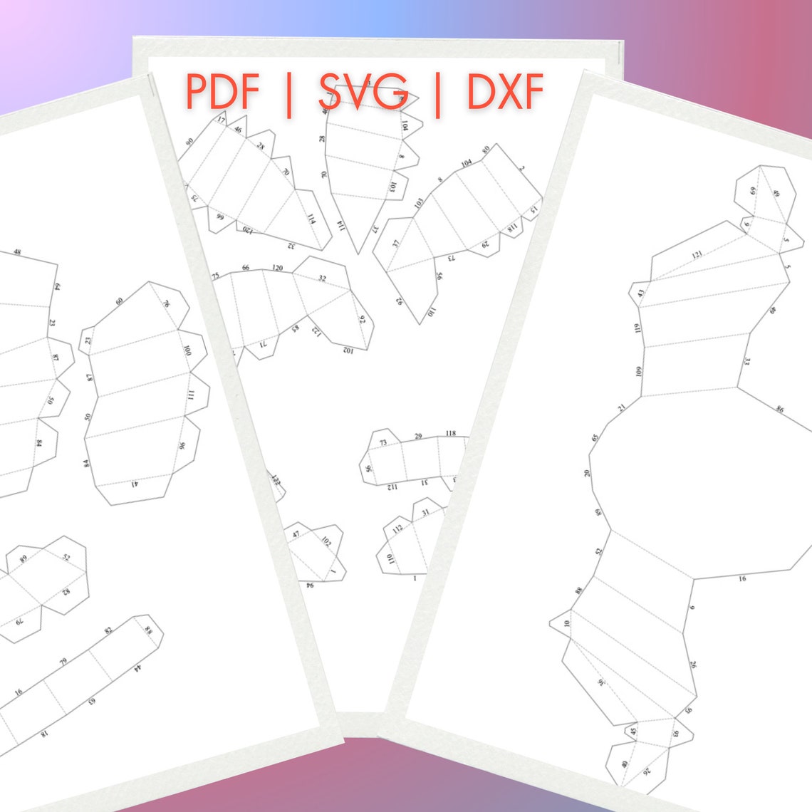 3d Bathroom Duck Paper Low Poly Diy Model Template in Pdf, Dxf and Svg ...