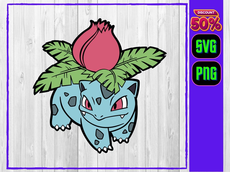 Ivysaur Svg Ivysaur Png Pokemon Cricut Vector Bundle - Etsy