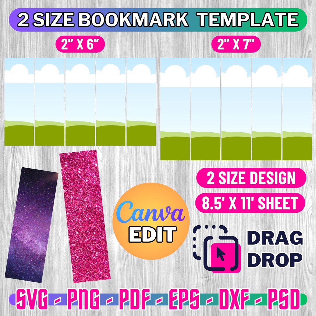 Bookmark Svg, Bookmark Template Bundle, Bookmark Label Tags, Bookmark ...
