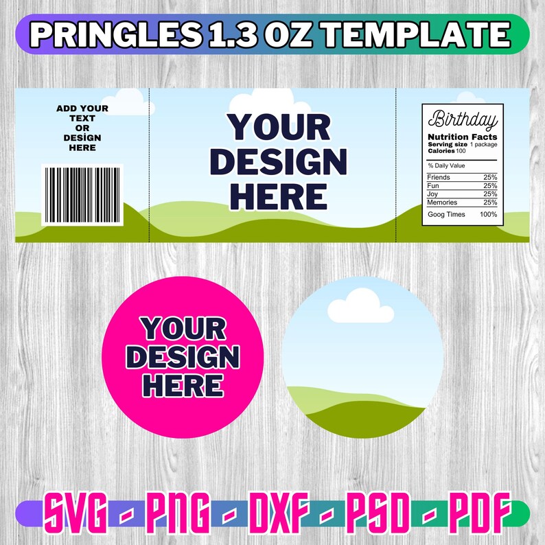 Pringles 1.3 Oz Labels Template, Pringles Template, Pringles Labels ...